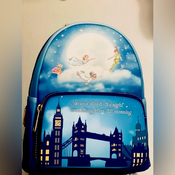 Loungefly | Bags | Loungefly Backpack Peterpan Disney Peterpan ...